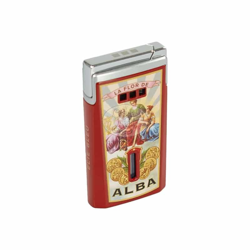 Briquet Elie Bleu Jet J15 Alba Rouge - Cigar Quality