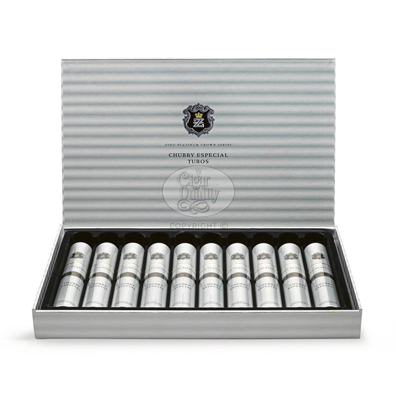 Cigares Zino Platinum Crown Chubby Especial Tubos (10)